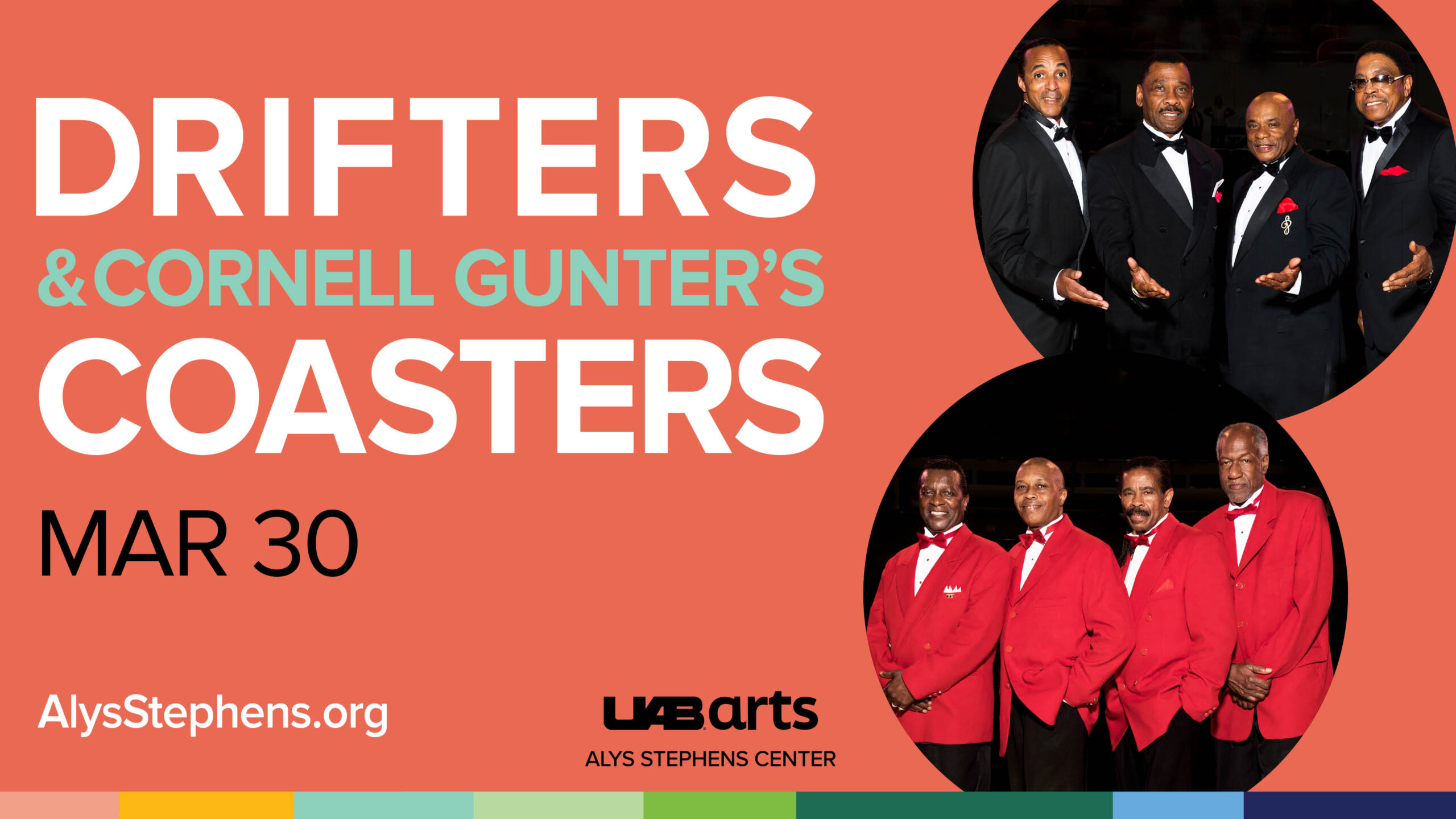 Experience Cornell Gunter’s Coasters and The Drifters Live